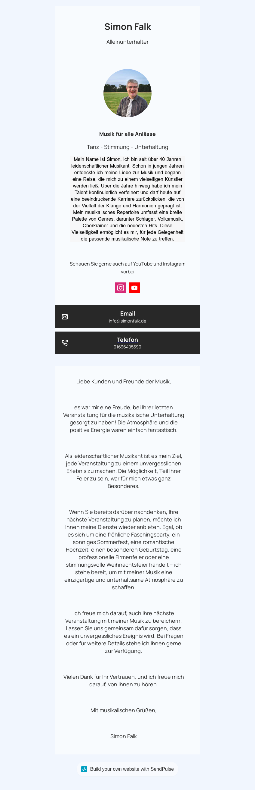 Simon Falk Alleinunterhalter