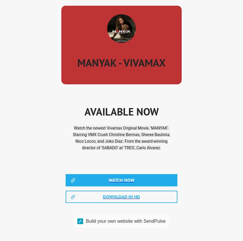 Manyak Full Movie - Vivamax World Premiere