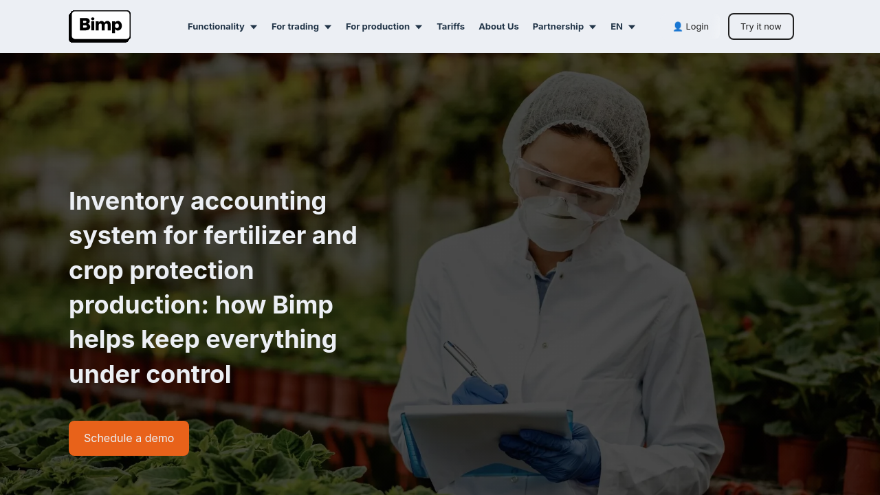 Bimp ERP for fertilizer production – from formulation to shipment