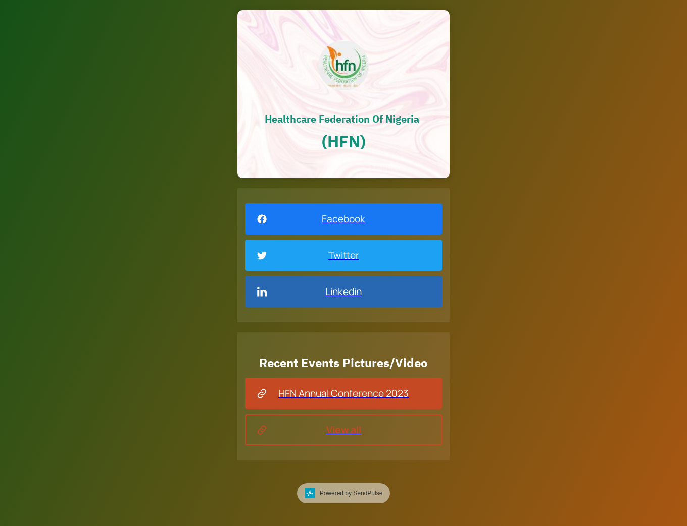 HFN Communication Mobile Page