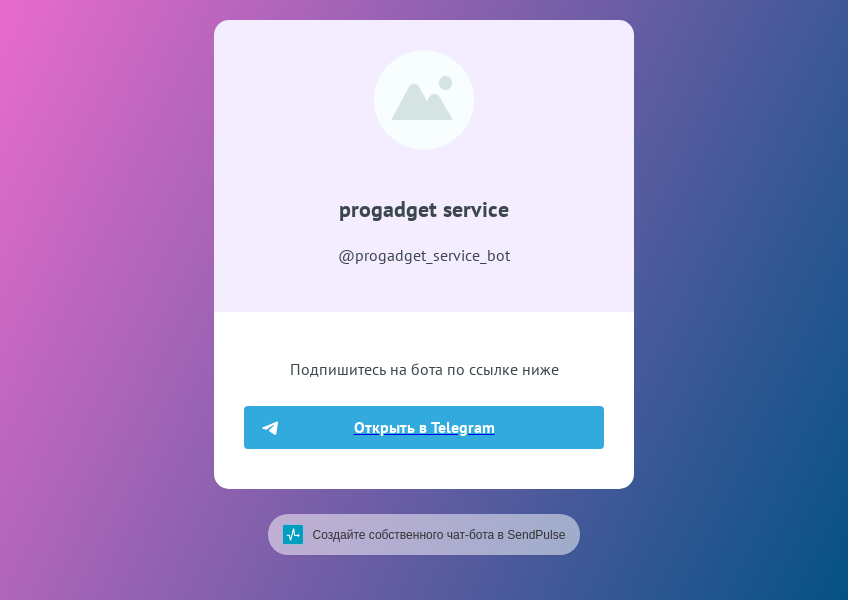 progadget service (progadget_service_bot.tg)