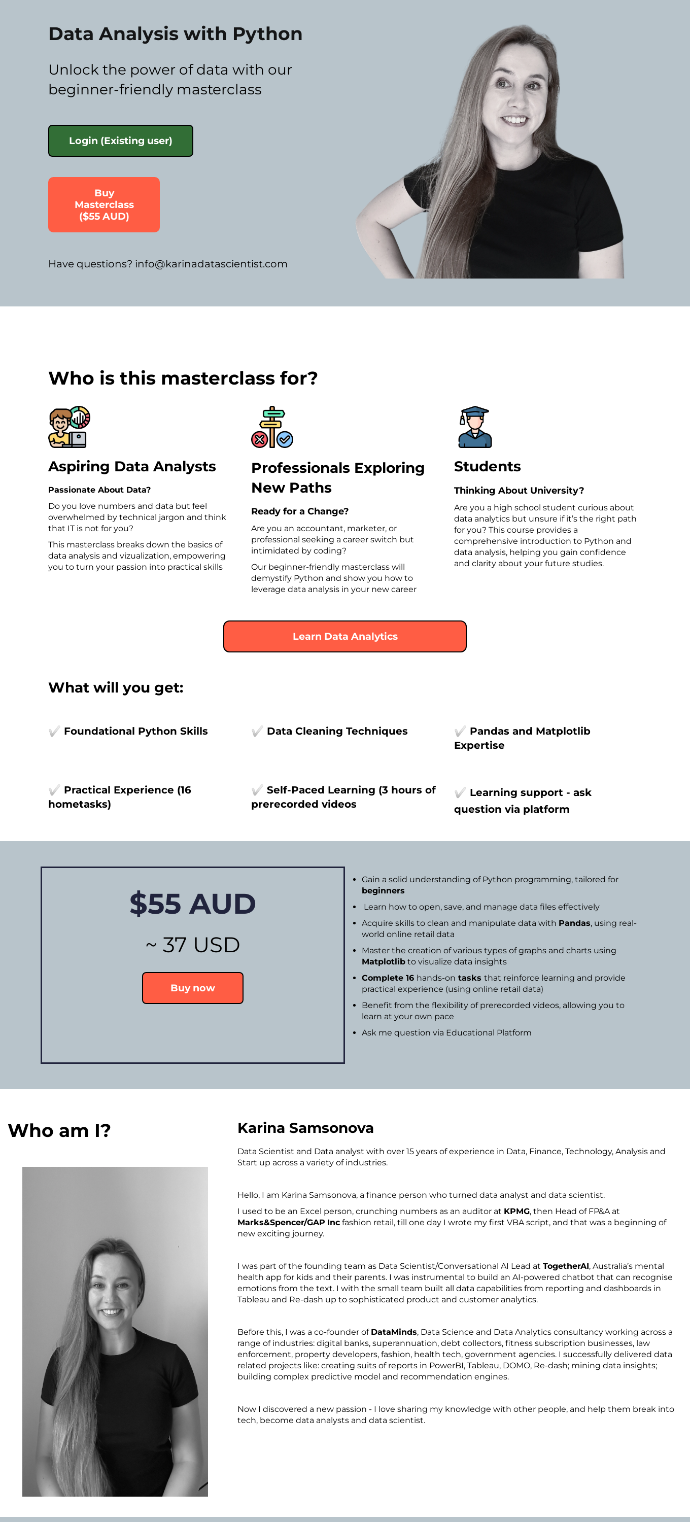 Data Analysis with Python Masterclass